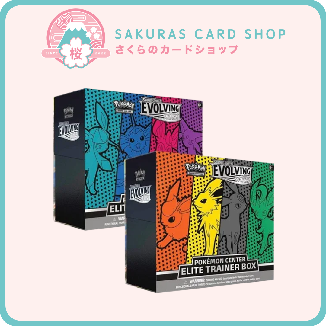 Evolving Skies Pokemon Center Elite Trainer Box [Set of 2] – Sakuras Card Shop